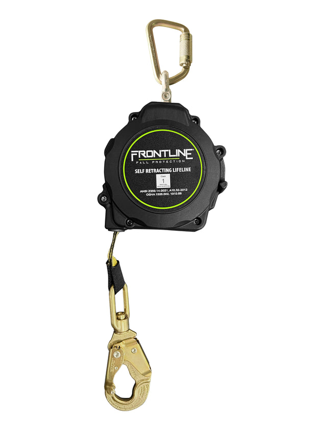 Frontline RPAS Aramid Fiber Web Single Leg SRL with Steel Snap Hook En ...