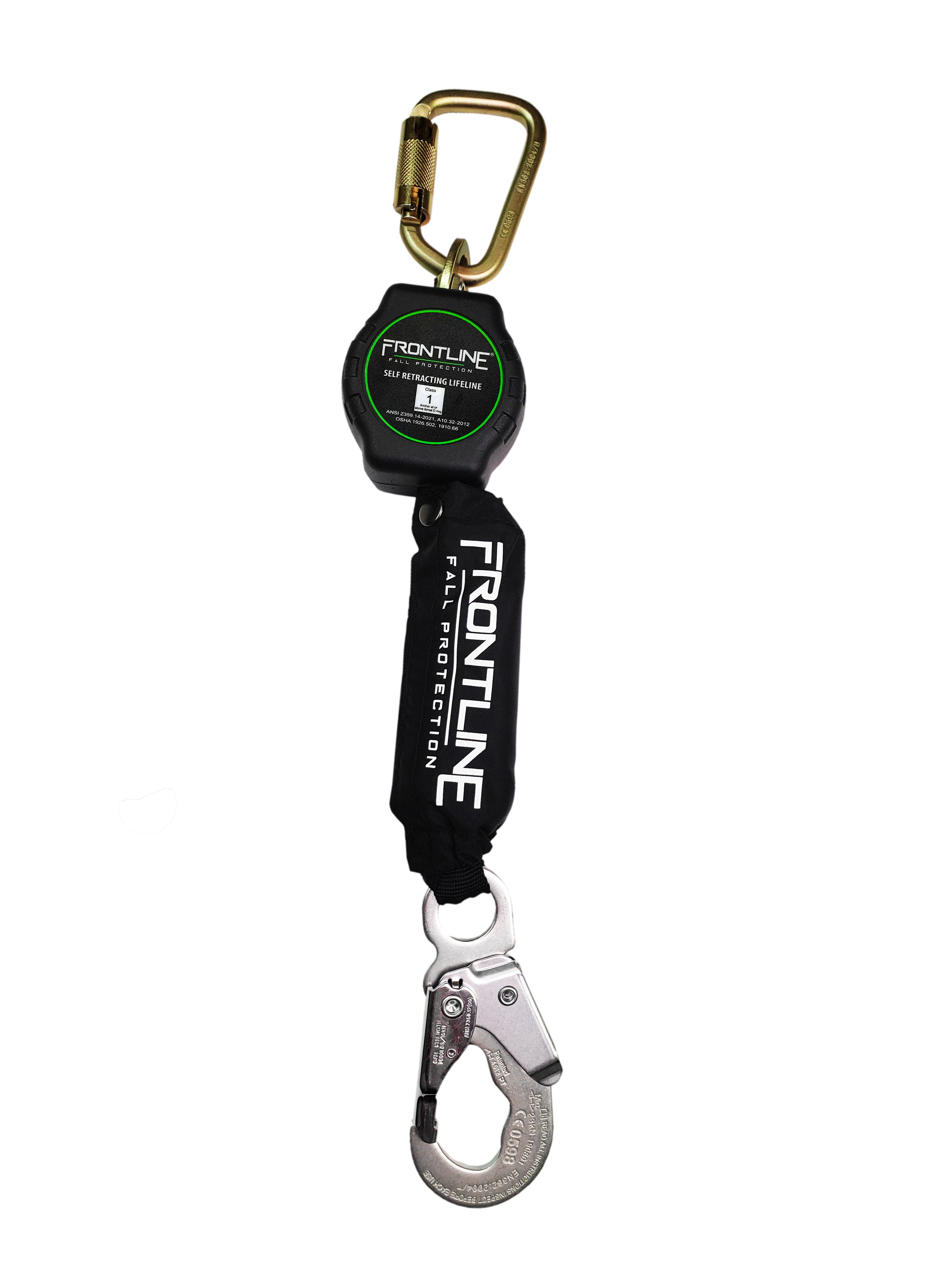 Frontline RPAS Aramid Fiber Web Single Leg SRL with Steel Snap Hook En ...