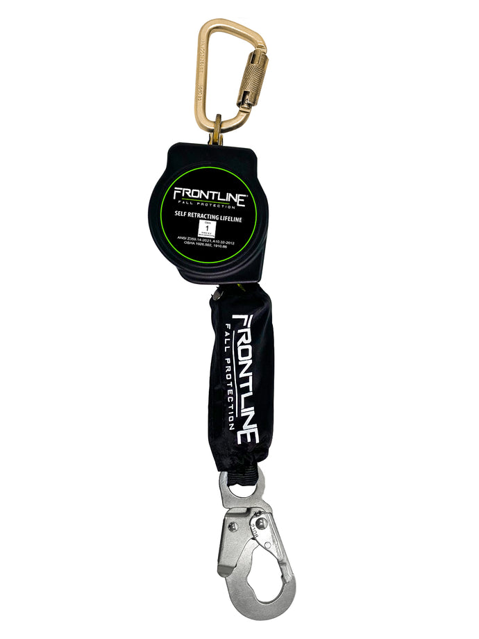 Frontline RPAS Aramid Fiber Web Single Leg SRL with Steel Snap Hook En ...
