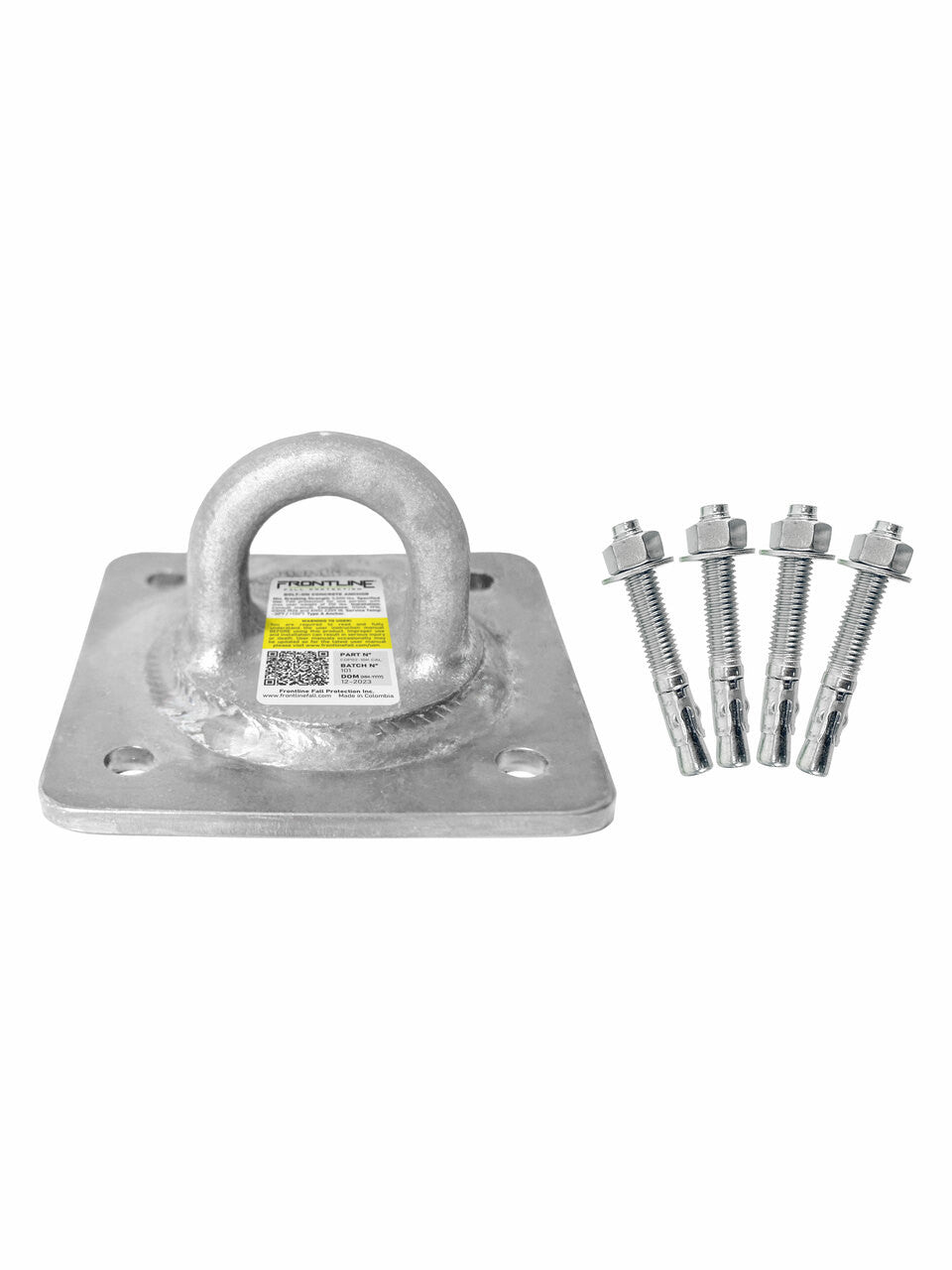 Frontline COP02-10K-CAL Concrete and Steel 10k Lbs HDG Reusable Anchor ...