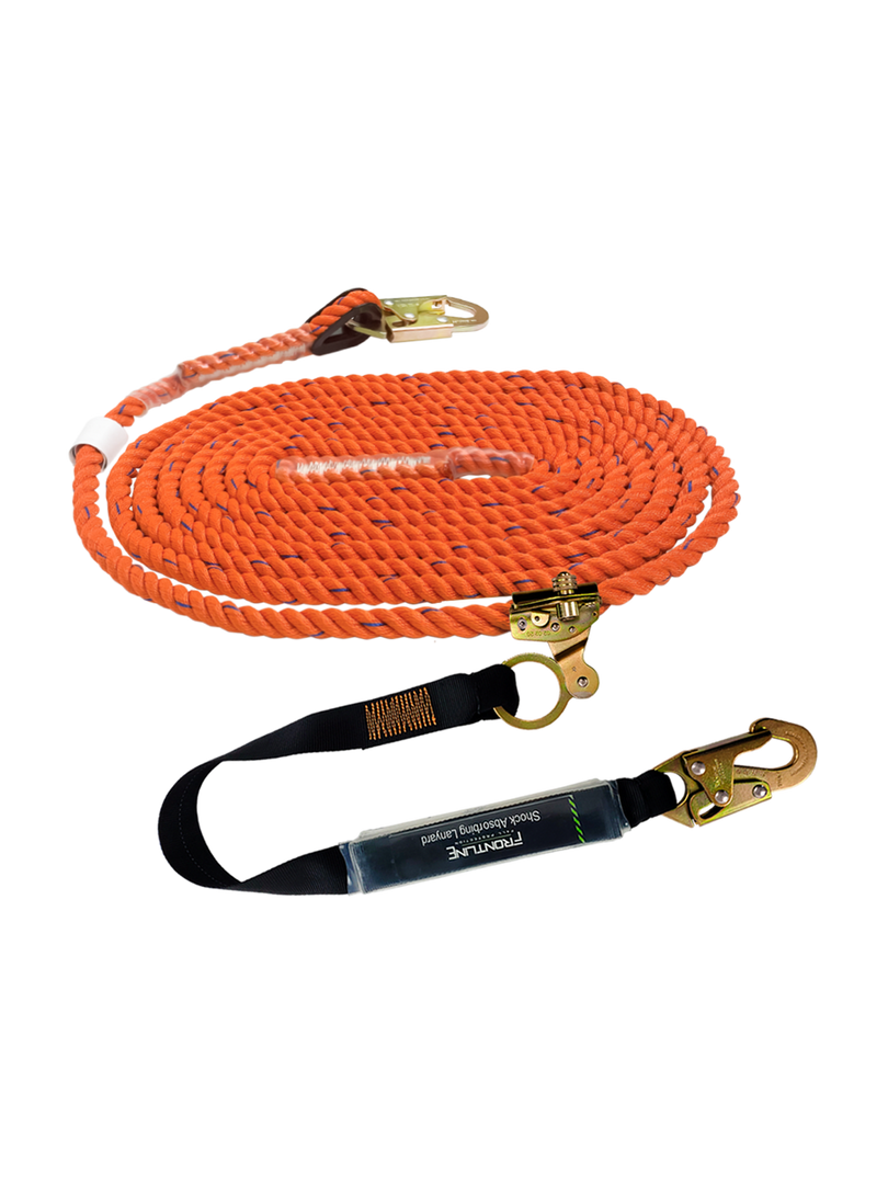 Frontline VLP+RGSS58ES Premium Vertical Lifeline with Shock Pack and O ...