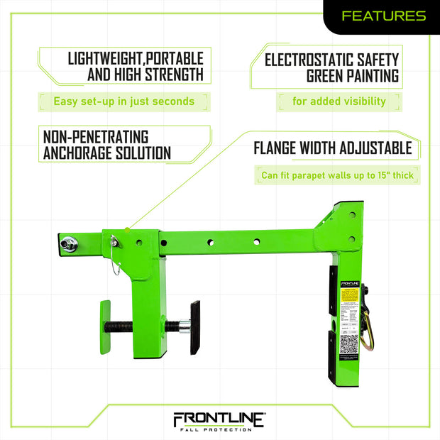Frontline ROP16 Parapet Adjustable Non-Penetrating Anchor – Frontline ...