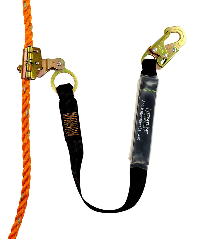 Frontline RGSS58ES Self-tracking Rope Grab 5/8" with 3' Lanyard ...