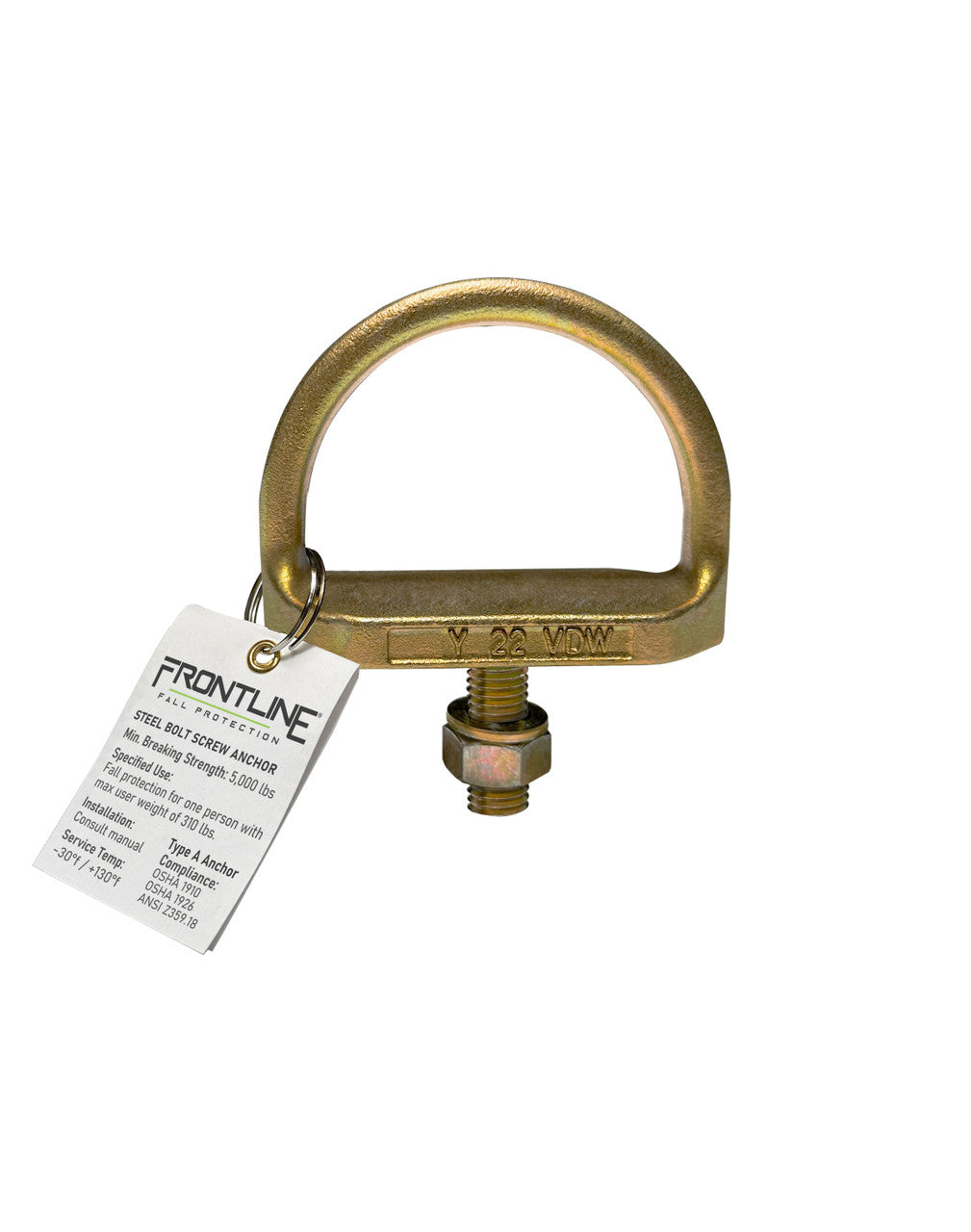 Frontline STB01 Steel Bolt Threaded Anchor – Frontline Fall Protection